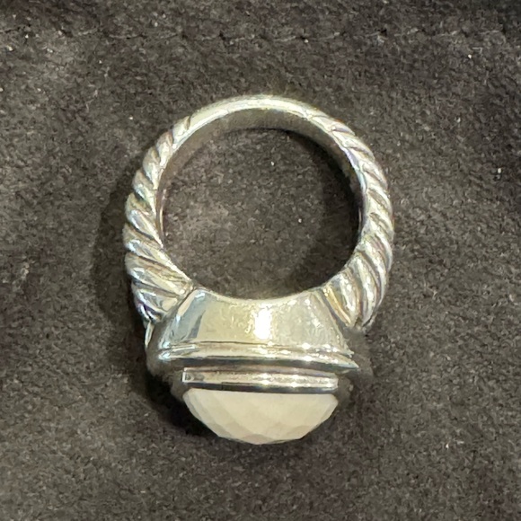 David Yurman | Jewelry | David Yurman Albion White Agate Ring Size 75 ...